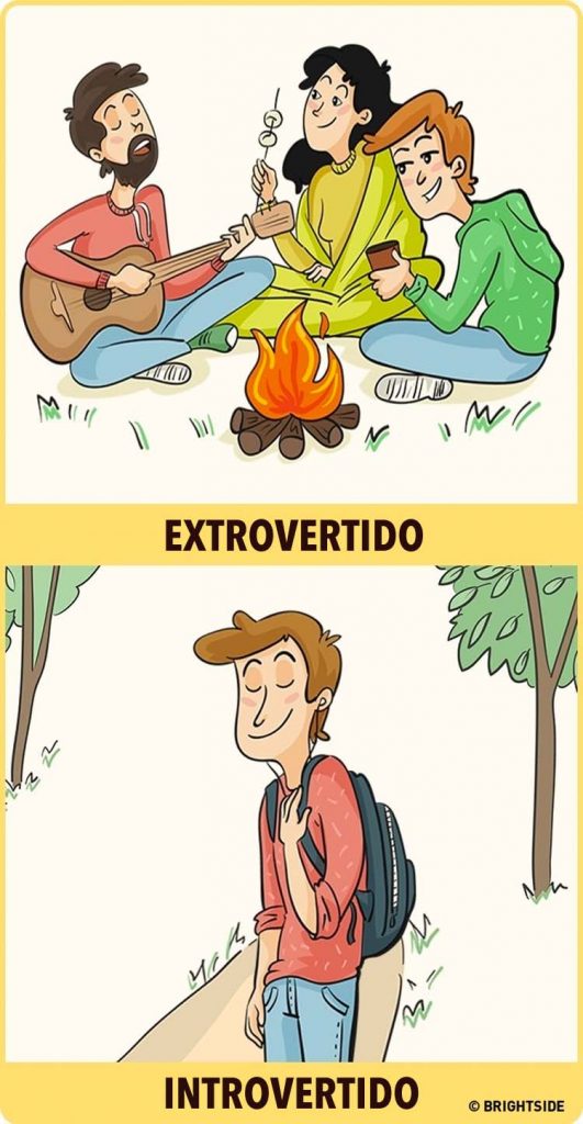 8 ilustraciones que muestran cómo los introvertidos y los extrovertidos ...